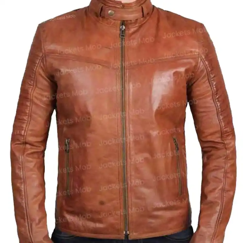 Edinburgh Brown Leather Jacket | Jackets MOB