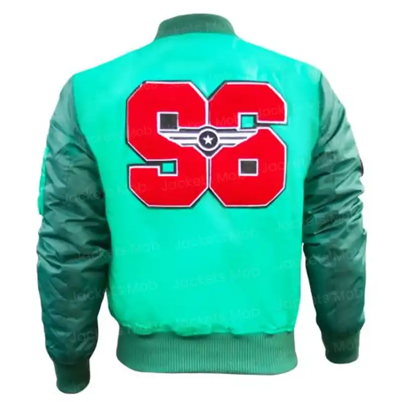 Top Gun Green Stadium Varsity Jacket | Jackets MOB
