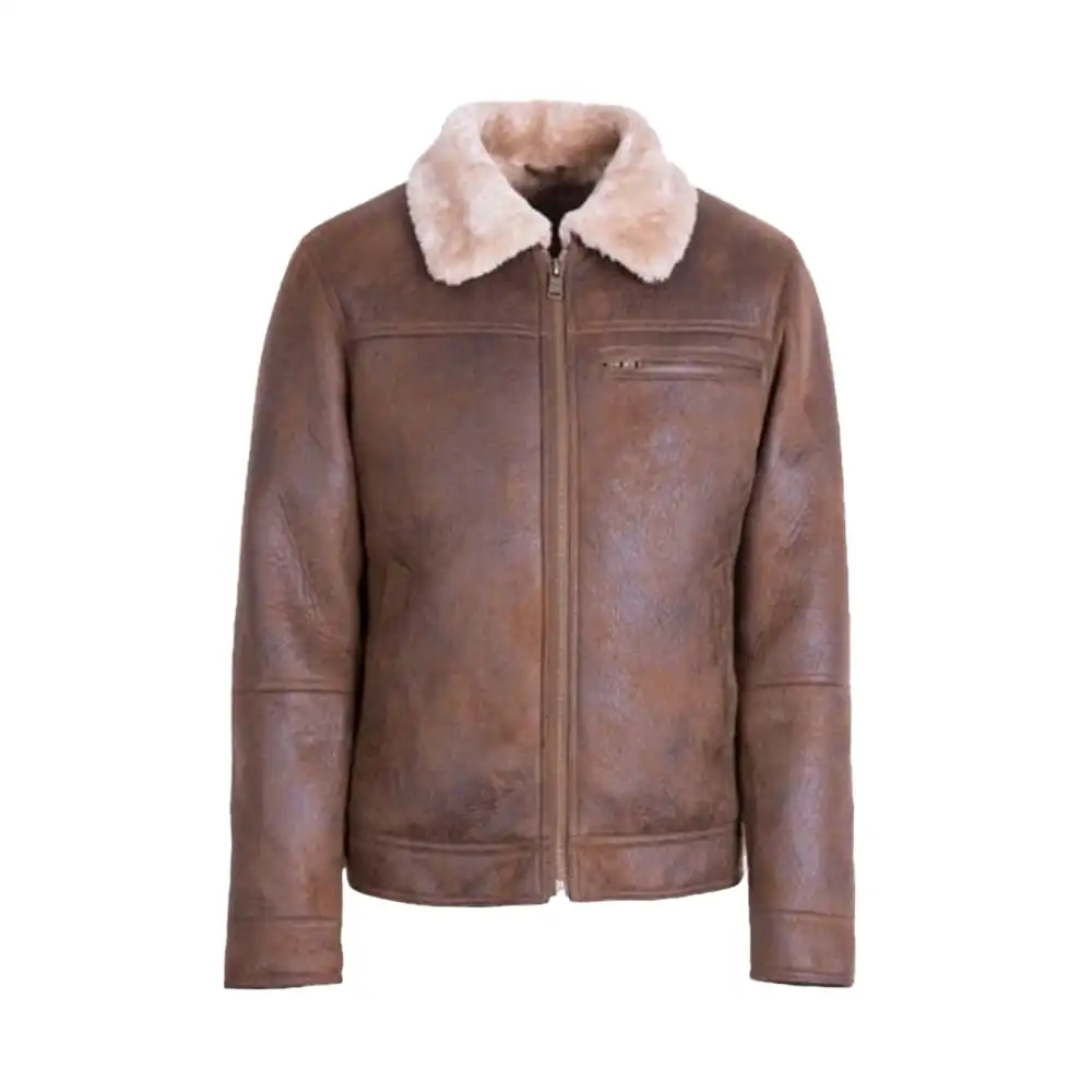 Wilson Shearling Aviator Sheepskin Leather Jacket | Jackets MOB