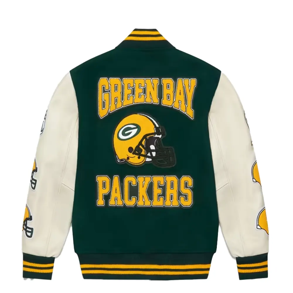 OVO x NFL Green Bay Packers Green Varsity Jacket | JM