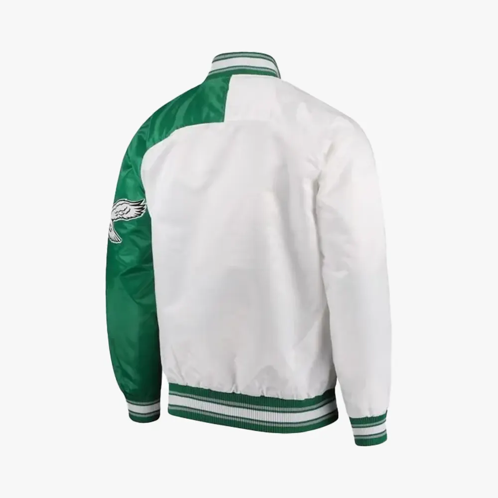 Philadelphia Eagles White and Green Jacket | Jackets MOB