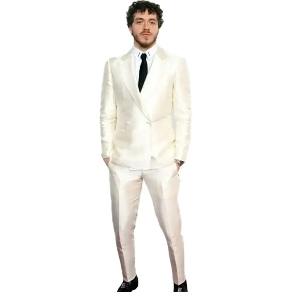 Jack Harlow On Couch In White Suit