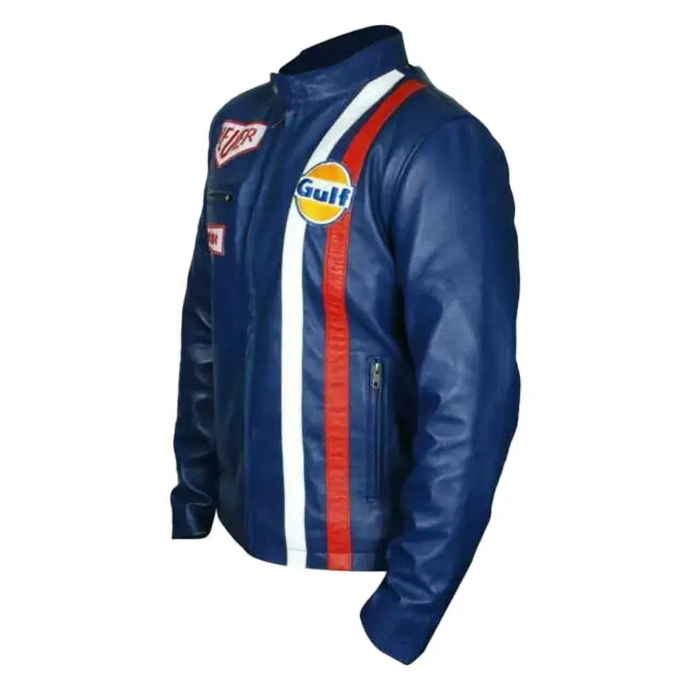 Steve McQueen Le Mans Gulf Racing Blue Jacket | JM