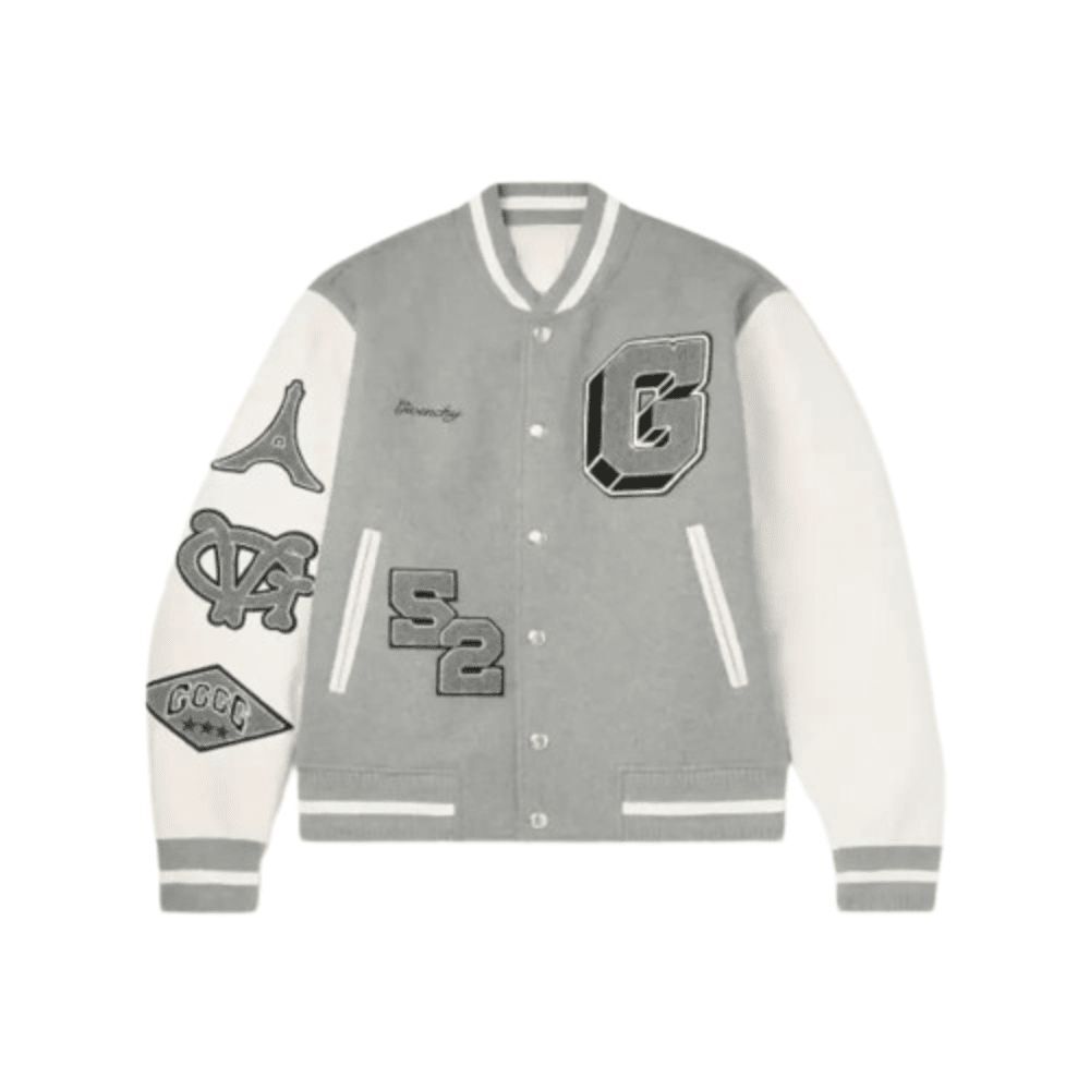 Mans Grey Varsity Jacket | Jacket MOB