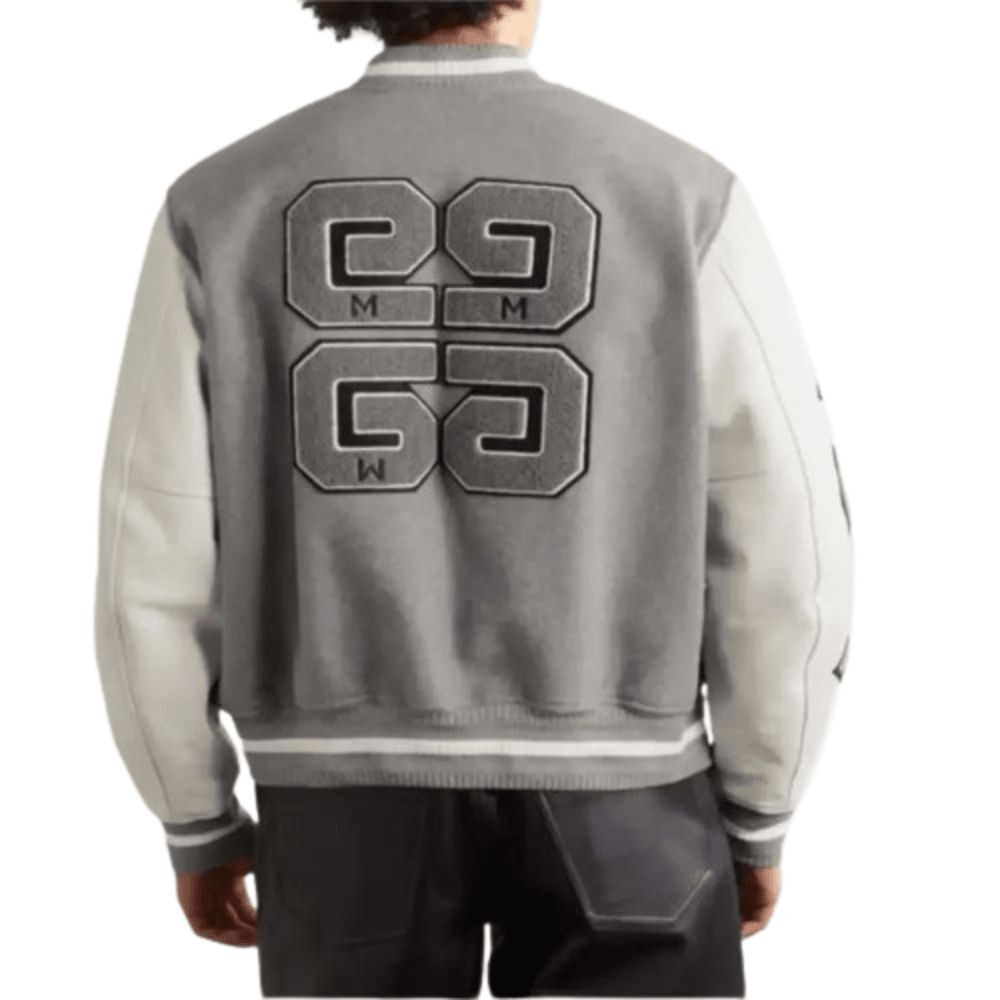 Mans Grey Varsity Jacket | Jacket MOB