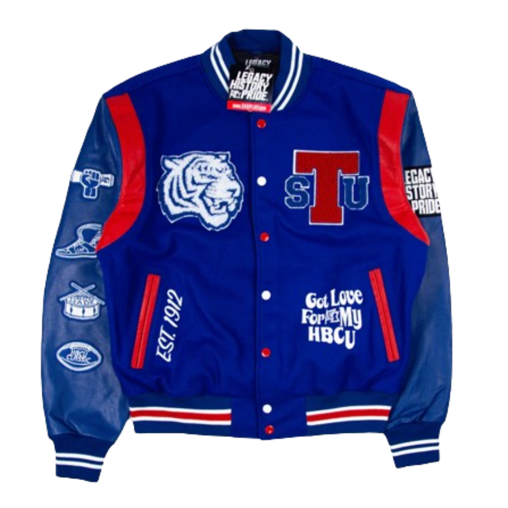 Tennessee State Motto 3.0 Blue Varsity Jacket | JM